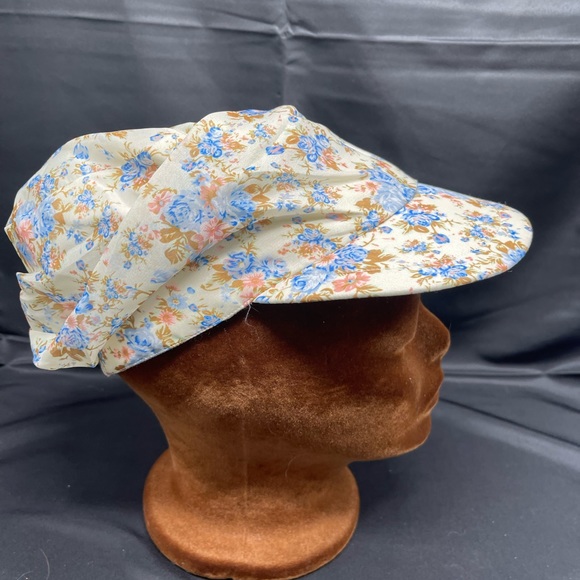 TLC | Accessories | Vintage Oversize Flowered Newsboy Cap | Poshmark